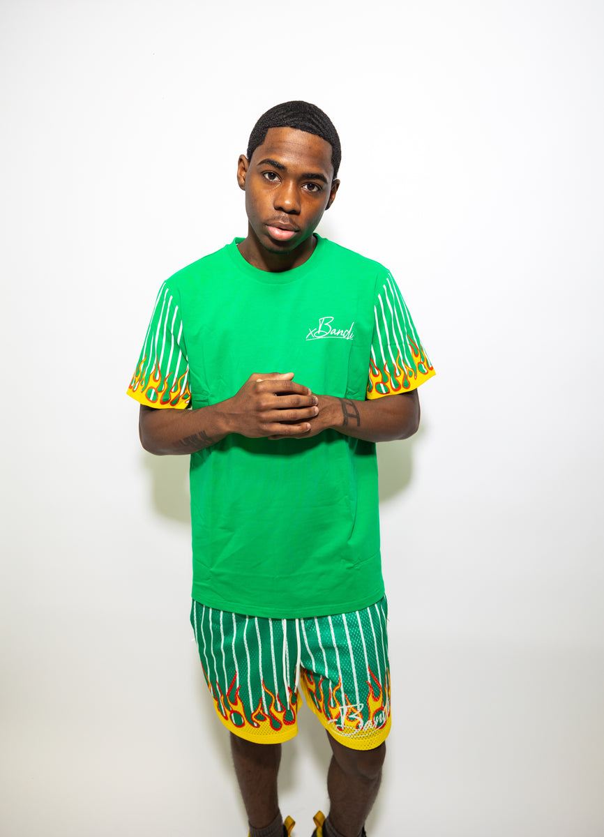 xBandi LaFlame Short Set (Green) – Everything Bandi Clothing